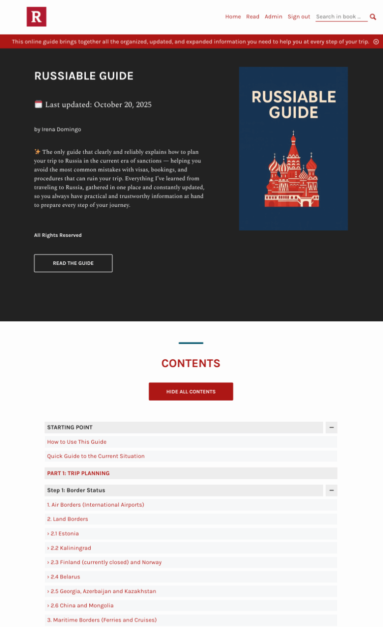 Russia Travel Guide 2026 — The Only Truly Up-to-Date Guide
